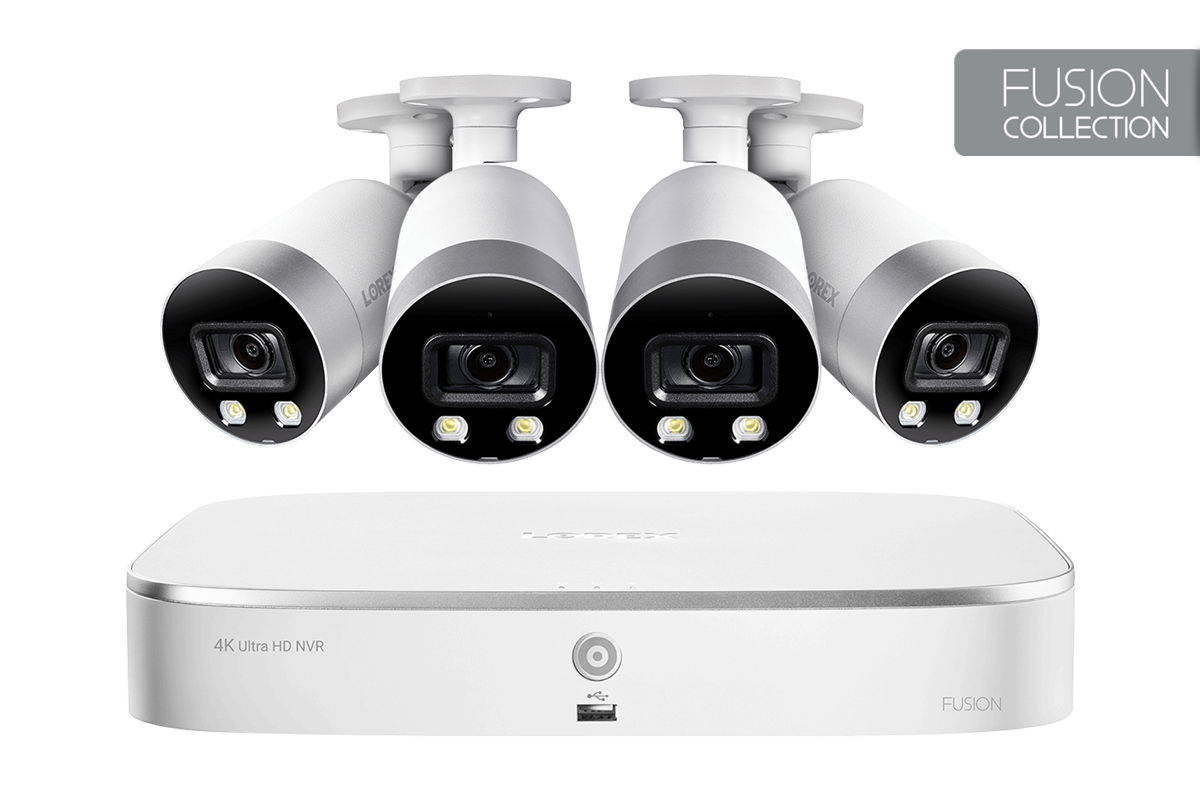 4K Ultra HD IP NVR Security Camera System with 4 IP Cameras – Lorex ...
