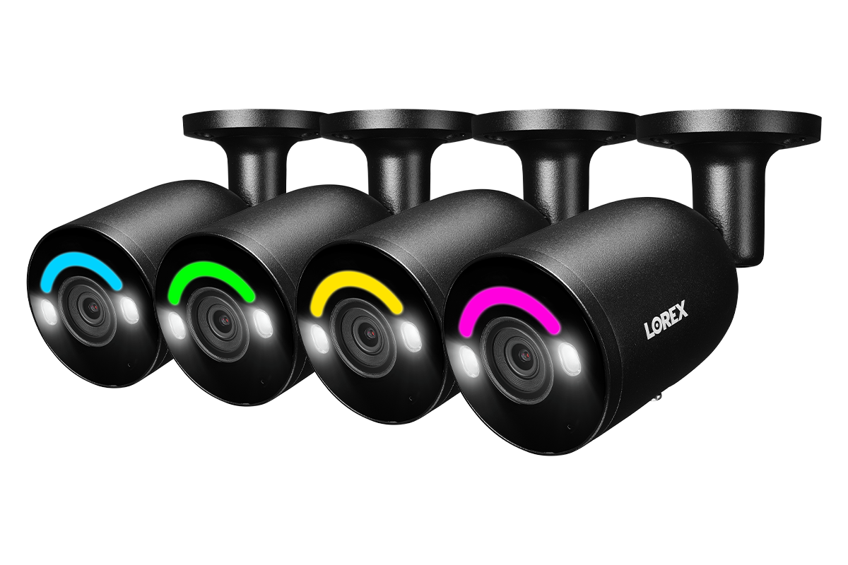 Lorex 4K IP Wired Bullet Security Camera with Smart Security Lighting ...