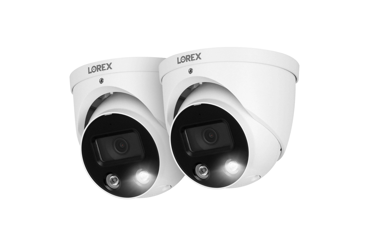 Lorex 4K IP Wired Dome Security Camera with Smart Deterrence and Smart