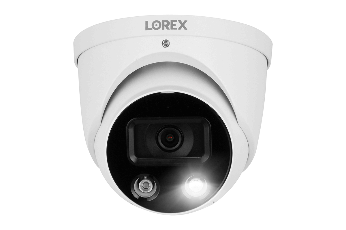 Lorex 8-channel Fusion NVR System with 4 Smart Deterrence Security Cam ...